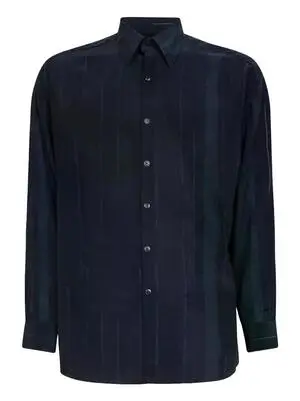 COSTUMEIN Striped Silk Shirt - Blue