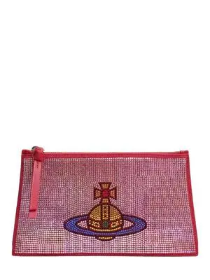 VIVIENNE WESTWOOD Leather Clutch Bag - Pink