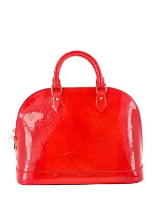 LOUIS VUITTON Alma Handbag Monogram Vernis Pm - Red