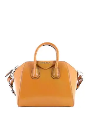 Givenchy Antigona Glazed Leather Mini Satchel - Brown
