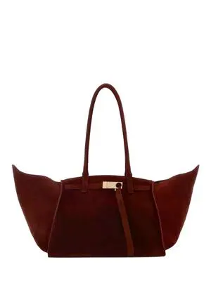 Benedetta Bruzziches Tiziano Mame Suede Tote - Red