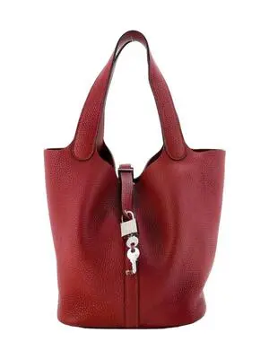 Hermès Picotin Lock Mm Bucket Bag - Red
