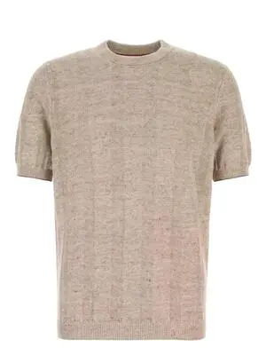 Brunello Cucinelli Knit T-shirt - Neutrals