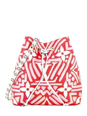 LOUIS VUITTON Neonoe Handbag Limited Edition Crafty Monogram Giant Mm Bucket Bag - Red