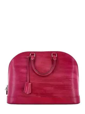 LOUIS VUITTON Alma Handbag Epi Leather Gm Satchel - Pink