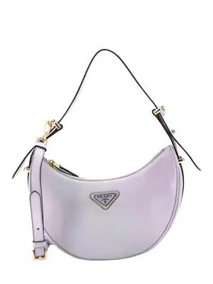 Prada Arque Half Moon Small Hobo Bag - Purple