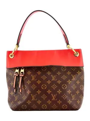 LOUIS VUITTON Tuileries Besace Hobo Bag Monogram Canvas - Brown