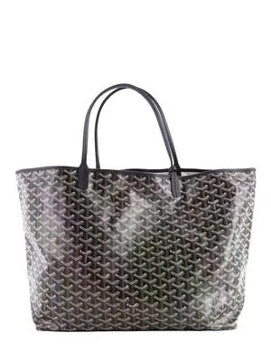 Goyard Saint Louis Coated Canvas Gm Tote Bag - Black