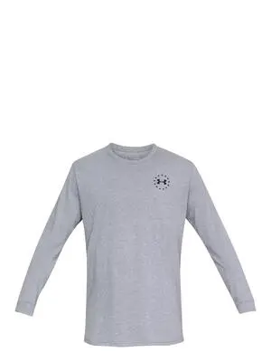 Under Armour Logo-print Long-sleeve T-shirt - Grey