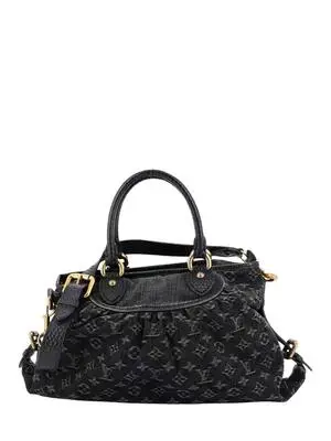 LOUIS VUITTON Neo Cabby Handbag Denim Mm - Black