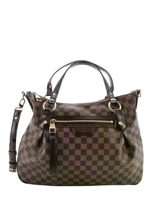 LOUIS VUITTON Evora Handbag Damier Mm Satchel - Brown