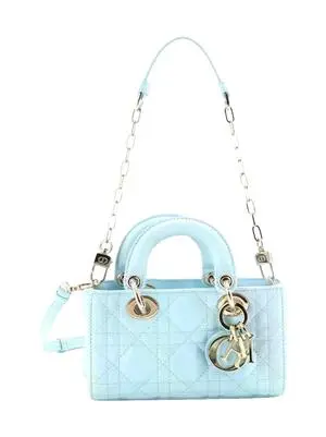 Dior Lady D-joy Cannage Micro Satchel - Blue
