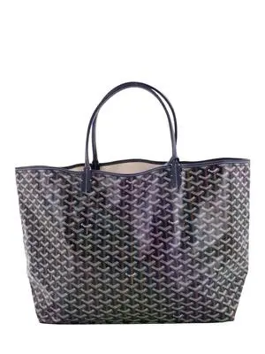 Goyard Saint Louis Coated Canvas Gm Tote Bag - Blue
