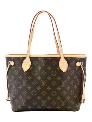 LOUIS VUITTON Neverfull Pm Monogram Canvas Tote Bag - Brown