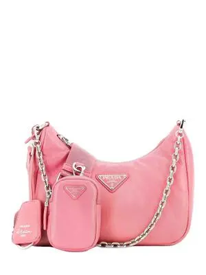 Prada Re-edition 2005 Nappa Leather Small Shoulder Bag - Pink