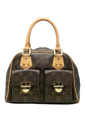 LOUIS VUITTON 2007 Monogram Manhattan Pm Handbag - Brown