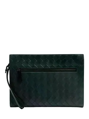 Bottega Veneta Small Intrecciato Document Case - Green