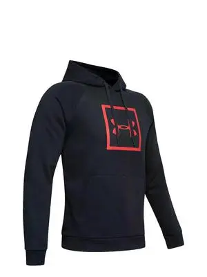 Under Armour Rival Fleece Box Logo Hoodie - Black