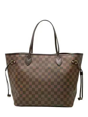 LOUIS VUITTON 2009 Damier Ebene Neverfull Mm Tote Bag - Brown