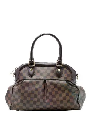 LOUIS VUITTON Damier Ebene Trevi Pm Satchel - Brown