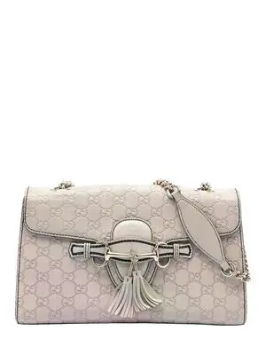 Gucci Medium Sima Emily Shoulder Bag - White