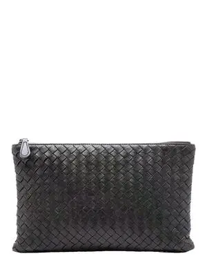 Bottega Veneta Nappa Intrecciato Pouch - Brown