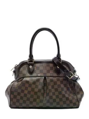 LOUIS VUITTON 2011 Damier Ebene Trevi Pm Satchel - Brown