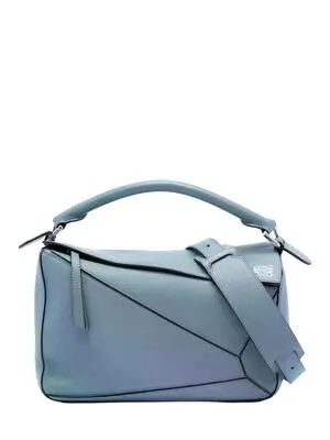 Loewe 2018 Medium Puzzle Satchel - Blue