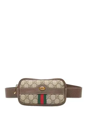 Gucci Gg Supreme Ophidia Belt Bag - Brown