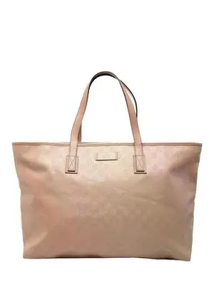 Gucci Large Gg Imprime Joy Tote Bag - Brown