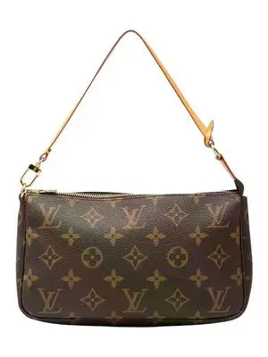 LOUIS VUITTON 2001 Monogram Pochette Accessoires - Brown