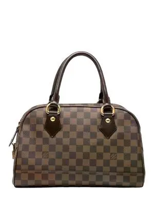 LOUIS VUITTON 2008 Damier Ebene Duomo Handbag - Brown