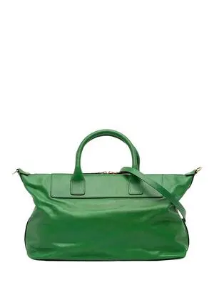 Marni Leather Top Handle Satchel - Green