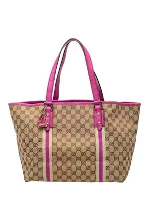 Gucci Gg Canvas Jolicoeur Tote Bag - Brown