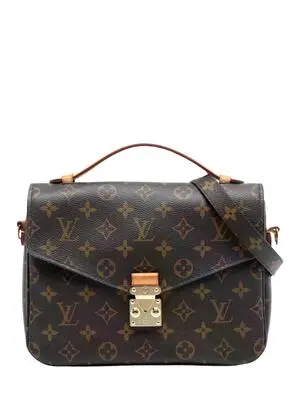 LOUIS VUITTON 2016 Monogram Pochette Metis Satchel - Brown