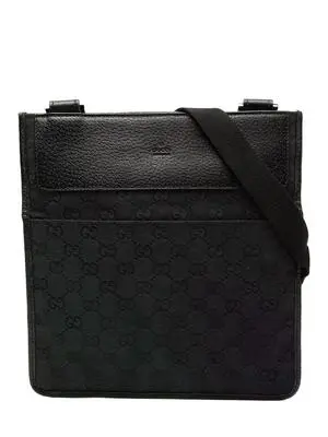 Gucci Gg Canvas Crossbody Bag - Black