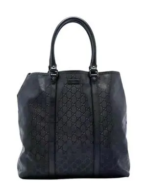 Gucci Gg Imprime Joy Vertical Tote Bag - Black