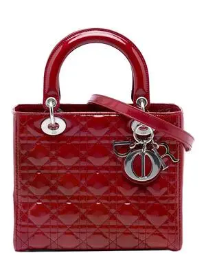Dior 2014 Medium Lady Satchel - Red