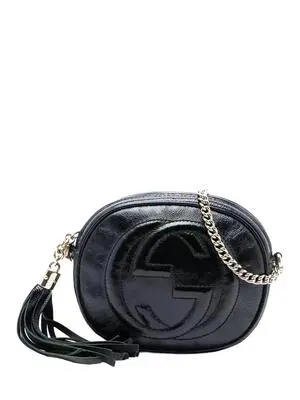 Gucci Mini Soho Chain Crossbody Bag - Black