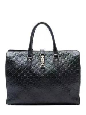 Gucci Ssima Jackie Tote Bag - Black