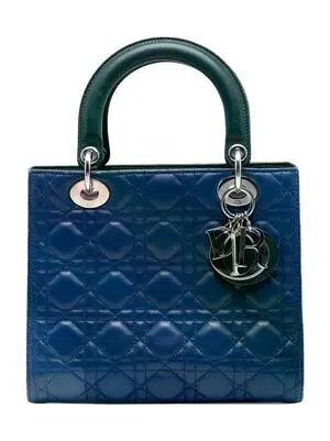 Dior Cannage Lady Satchel - Blue