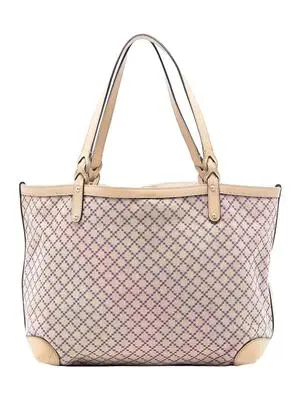 Gucci 2016-2026 Medium Diamante Canvas Craft Tote Bag - Brown
