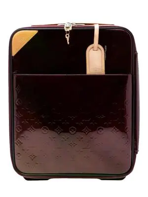 LOUIS VUITTON Monogram Vernis Pegase 45 Travel Bag - Red