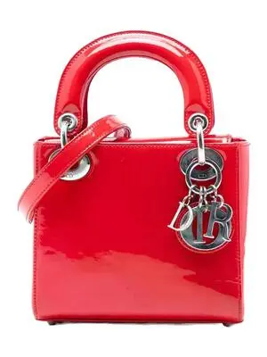 Dior 2015 Mini Lady Satchel - Red