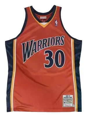 Mitchell & Ness X Nba Stephen Curry Golden State Warriors Authentic Jersey - Orange