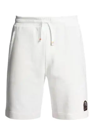 PARAJUMPERS Logo-patch Drawstring Shorts - White
