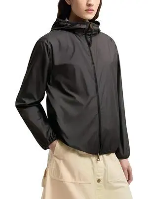 Moncler Fegeos Cropped Hooded Jacket - Black