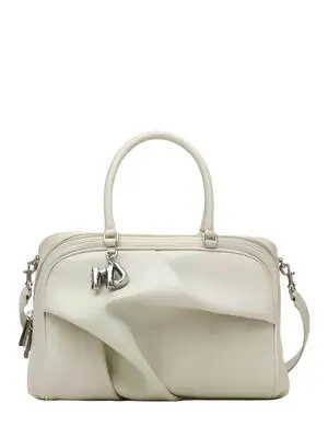 Marc Jacobs Logo-charm Leather Tote Bag - Neutrals