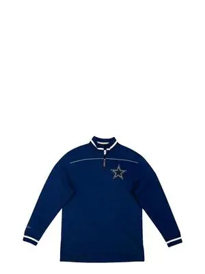Mitchell & Ness Nfl Dallas Cowboys Quarter-zip Sweatshirt - Blue