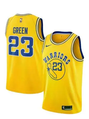 Nike X Nba Golden State Warriors Swingman Basketball Vest - Yellow